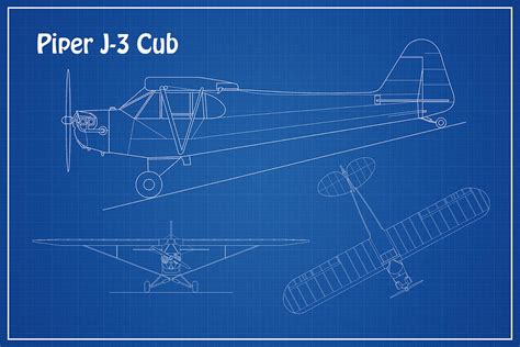 Piper Cub Wing Drawing
