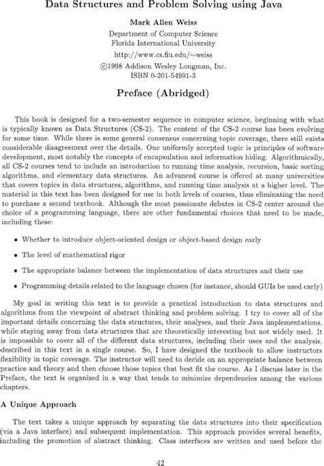 Data Structures And Problem Solving Using Java Acm Sigact News