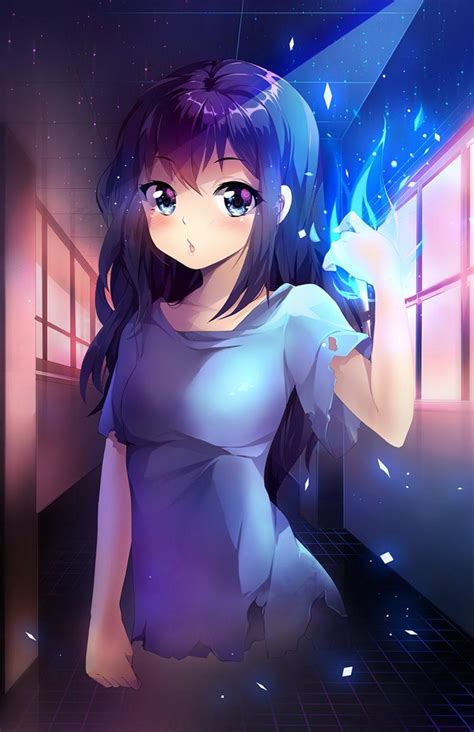 Blue Hair Anime Girl Wallpapers Wallpaper Cave