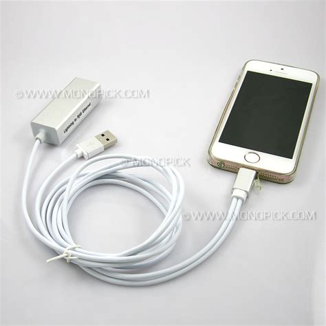 1m 8pin To Rj45 Ethernet 10 100mbps Lan Usb Charging Cable Adapter For Iphone Ipad Ios Monopick