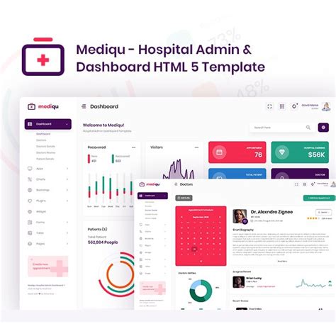 Jual Bootstrap 4 Mediqu V10 Hospital Admin Dashboard Html And Laravel Shopee Indonesia