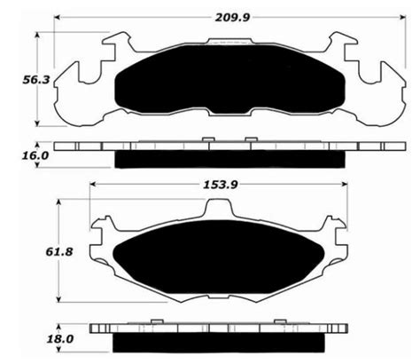 Porterfield Ap219 Brake Pad For Chrysler Models