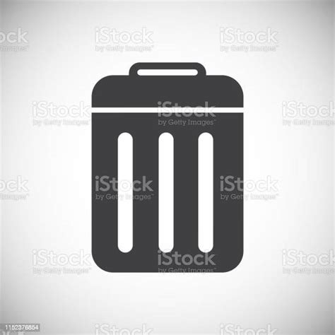 그래픽 및 웹 디자인에 대 한 배경에서 쓰레기 관련 아이콘입니다 간단한 그림 웹 사이트 버튼 또는 모바일 앱에 대 한 인터넷 개념 기호입니다 던지기에 대한 스톡 벡터 아트