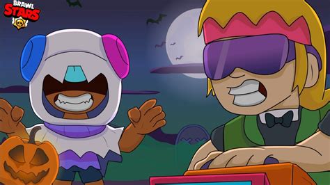 Brawl Stars Animation Halloween And Buster Ghost Station Youtube