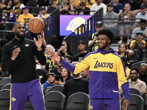 Video Lebron James Makes History Alongside Bronny As First Father Son