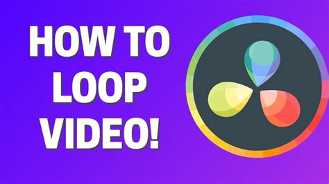 how to loop video clip in davinci resolve 16 youtube