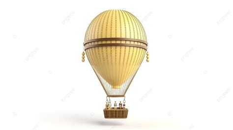 티피의 3d 렌더링 나무 열기구 3d 그림 금 3d 렌더링 뜨거운 공기 풍선 화이트 절연 배경 일러스트 및 사진 무료 다운로드 Pngtree
