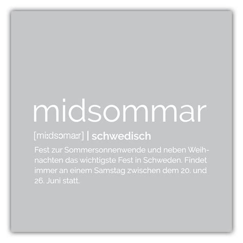 Poster Midsommar Definition Mittsommer Viele Größen Und Farben Motivisso