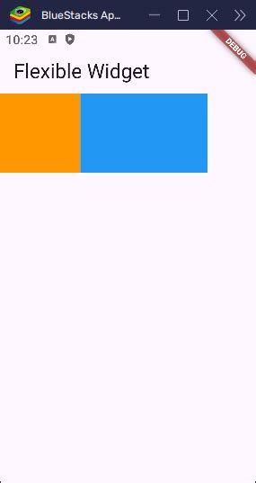 Flutter Flexible Widget