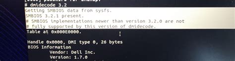Smbios Error Rdell