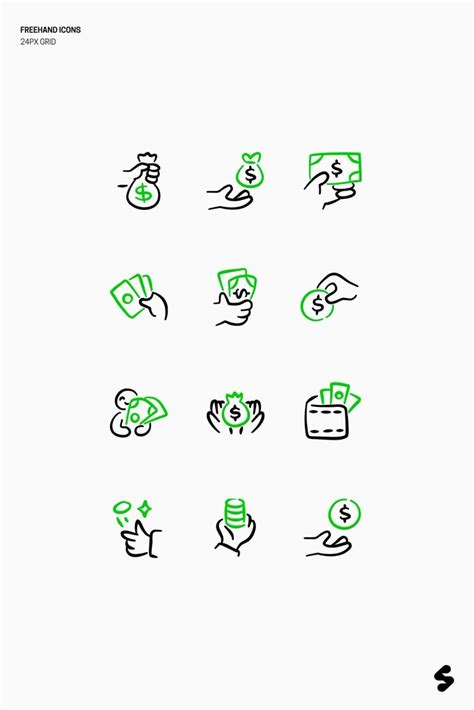 Cash Money Icons Freehand By Streamline Icon Design Inspiration