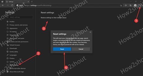 How To Reset Microsoft Edge Browser Completely To Start From Scratch