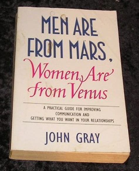 Men Are From Mars Women Are From Venus Book Cover Men Are From Mars