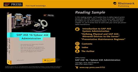 Sap Ase 16 Sybase Ase Administration [pdf Document]