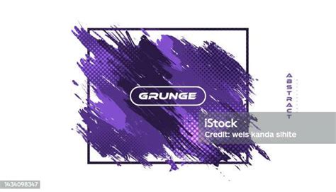 하프톤 스타일의 추상 흰색과 보라색 그런 지 배경 배너 포스터 또는 스포츠에 대한 브러시 스트로크 그림입니다 디자인을위한 스크래치 및 텍스처 요소 그런지 이미지 기법에 대한