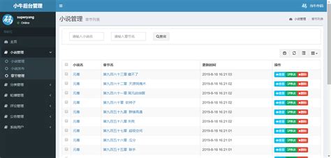 基于javassmmysql开发的的牛码小说网（支持爬虫）（源码论文） 代码 当牛作码