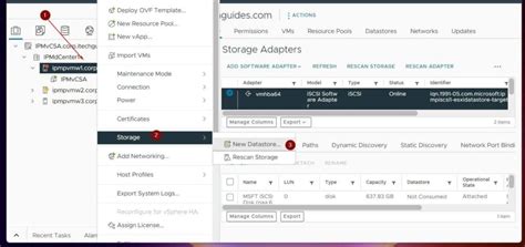 How To Assign An Iscsi Datastore To Esxi Hosts In Vcenter Cloudspress