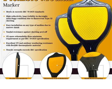 Flexible Median Marker At ₹ 115 Piece Flexible Median Marker In New Delhi Id 2852519015291