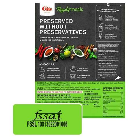 Gits Rajma Masala 300 G Jiomart