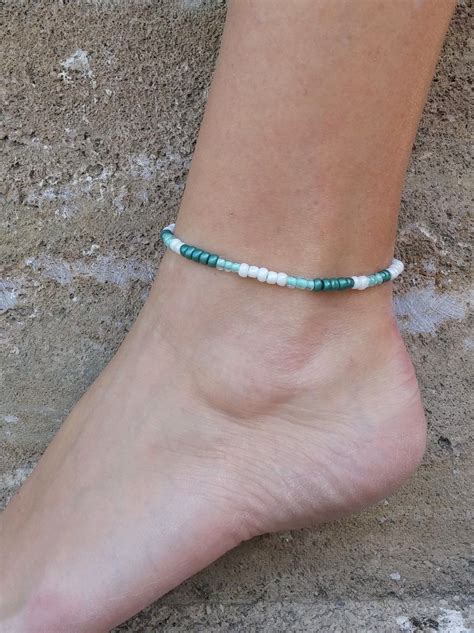 Perlen Fußkettchen Fußkette Armband Fußkettchen Boho Wasserdicht