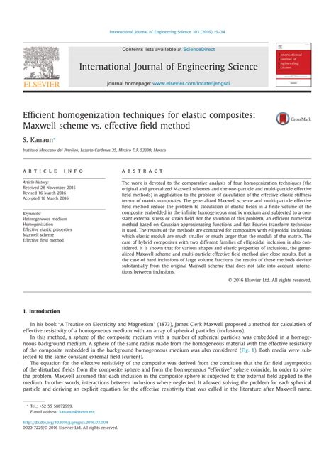 Pdf Efficient Homogenization Techniques For Elastic Composites Maxwell Scheme Vs Effective
