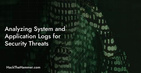 Analyzing System And Application Logs For Security Threats