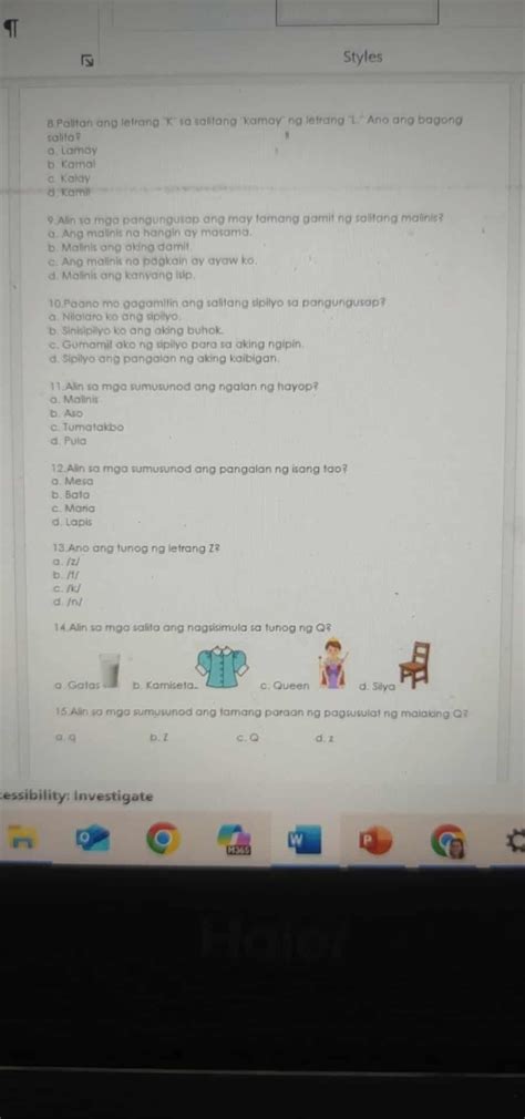 Palitan Ang Letrang K Sa Salitang Kamay Ng Letrang L Ano Ang Bagon