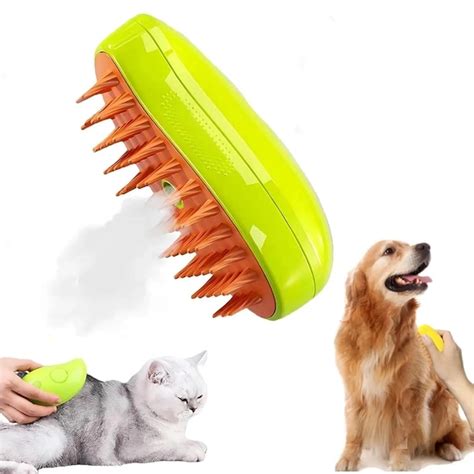 Паровая щетка массажер спрей 3 в 1 PET SPRAY MASSAGE BRUSH для ...