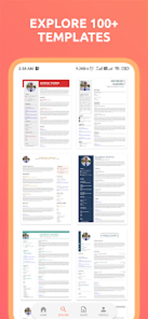 Android 용 ResumeX cv resume maker app 다운로드