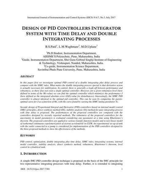 Closed Loop Step Response For Tuning Pid Fractional Order ﬁlter