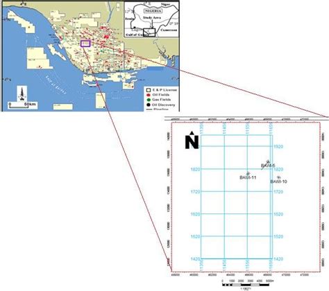 A Base Map And Location Of The Study Area Showing The Seismic Lines And