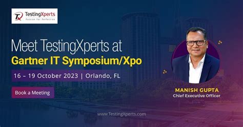 Kumar Amar Jamadhiar On Linkedin Testingxperts At Gartner It Symposiumxpo