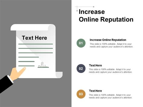 Increase Online Reputation Ppt Powerpoint Presentation Visual Aids Layouts Cpb Powerpoint