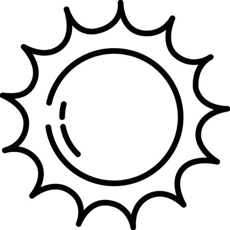 Sun Outline Illustration 45491753 Vector Art At Vecteezy