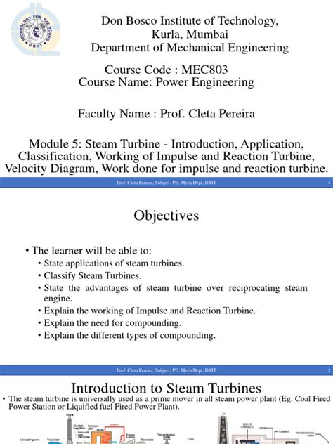 turbo module 5 steam turbine introduction classification