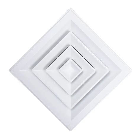 Plastic One Piece Stamping Square Air Diffuser Of Ventilation System