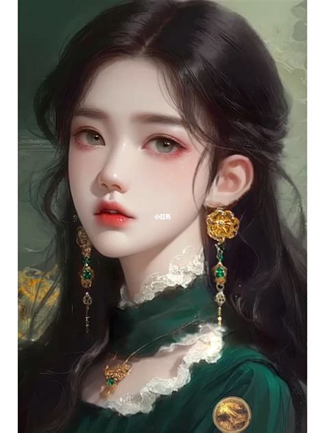 AI智造厚涂风人像浮光少女