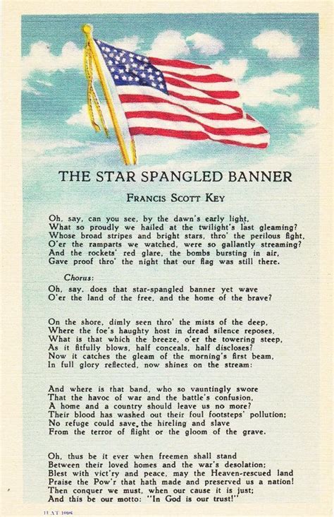 The Star Spangled Banner Our National Anthem Star Spangled Banner I