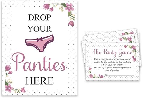 Underwear Guessing Game Shower Bridal
