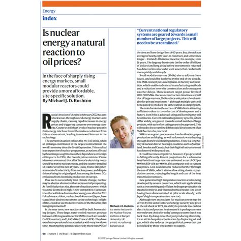 Nature Article Exploring Small Nuclear To Plug The Energy Gaps Nuclear Futures Bangor