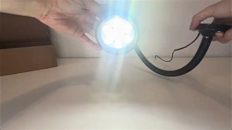 Светильник станочный 220в на магнитах светильник на гибкой стойке СКС для станка Youtube