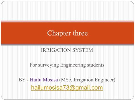 Irrigation Application System Part I Pptx