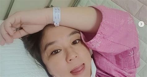 43세 혼전임신 이재은 제왕절개 직전 셀카 살짝 무섭습니덩
