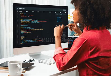 African Americanand X27s Developer Coding Software Project On Screen