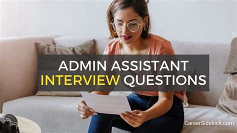 Top 14 Administrative Assistant Interview Questions Career Sidekick