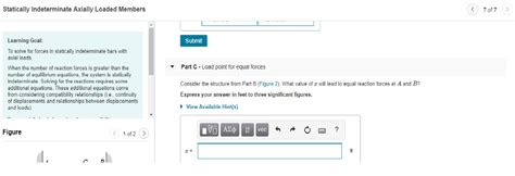 Solved Learning Goal Part A Force With A Known Deflection Chegg