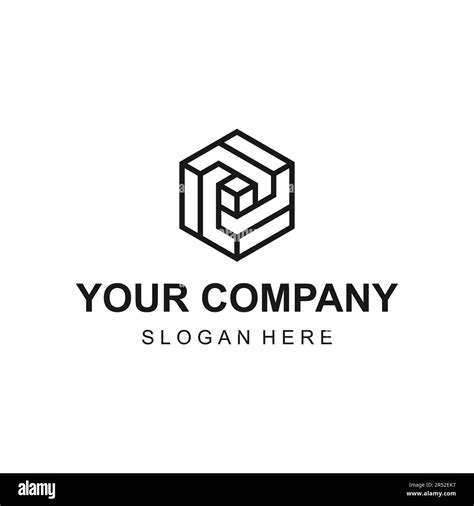 Modern Linear Cube Technology Logo Design Vector Stock Vector Image And Art Alamy