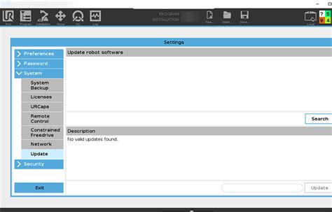 Possible To Update Polyscope Without A Usb Stick Technical Questions Universal Robots Forum