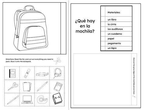 Classroom Objects Vocabulary Worksheets Classroom Language Spanish
