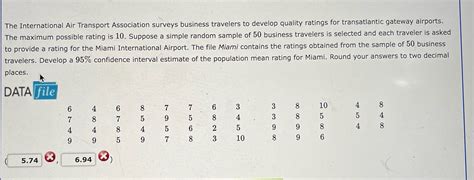 Solved The International Air Transport Association Surveys Chegg
